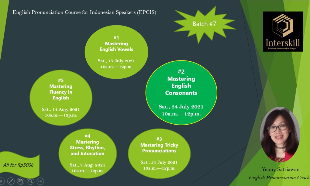 English Pronunciation Course for Indonesian Speakers (EPCIS): Mastering ...